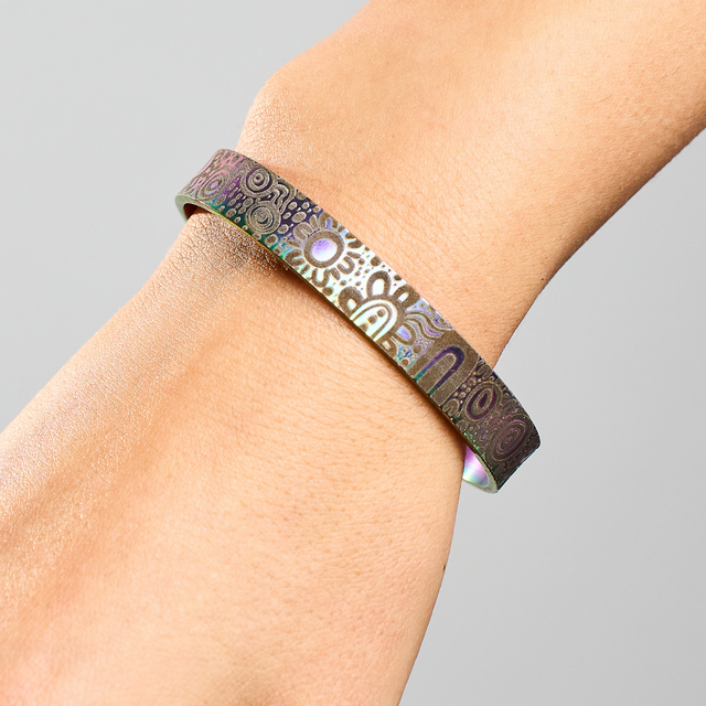 Rainbow Boandik Country Bangle – Windyigarn Art